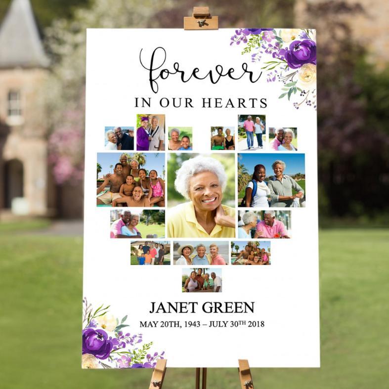 Large Funeral Welcome Sign For Memorial – Funeral Templates