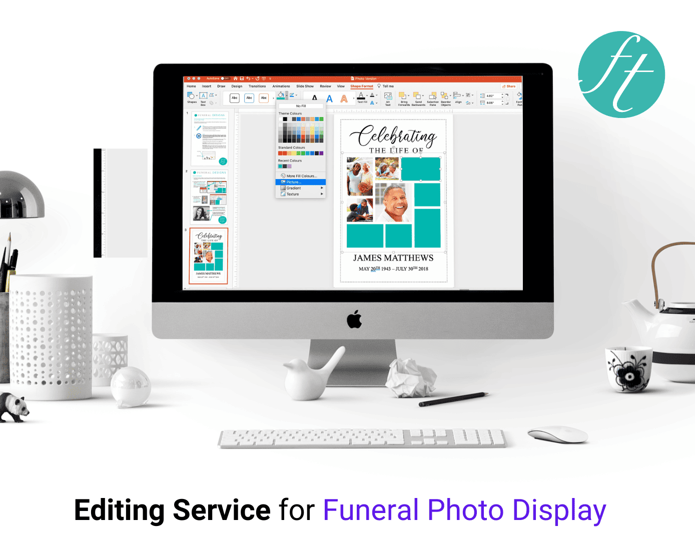 Funeral Photo Display Editing Service – Funeral Templates