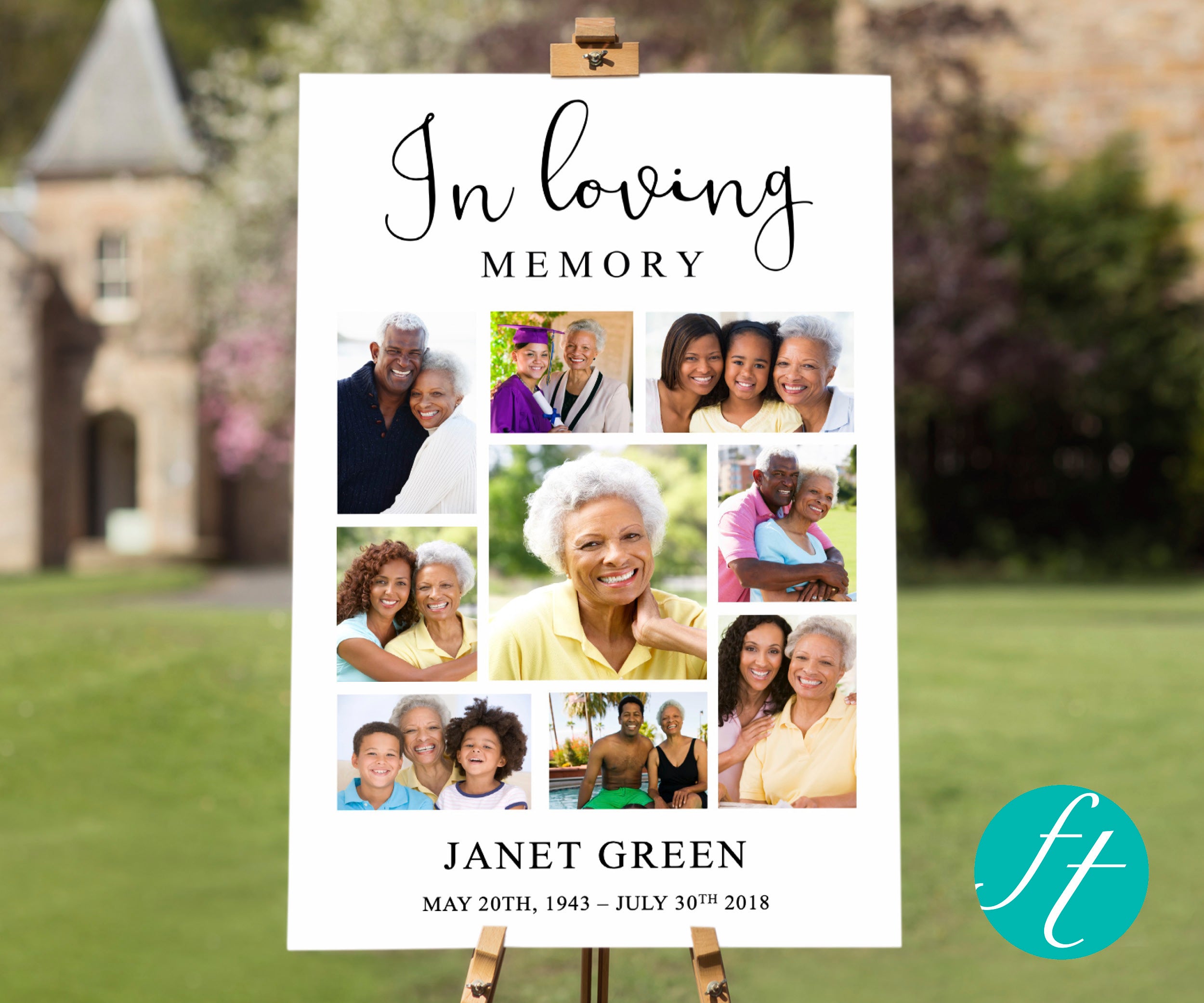 In Loving Memory Funeral Sign – Funeral Templates