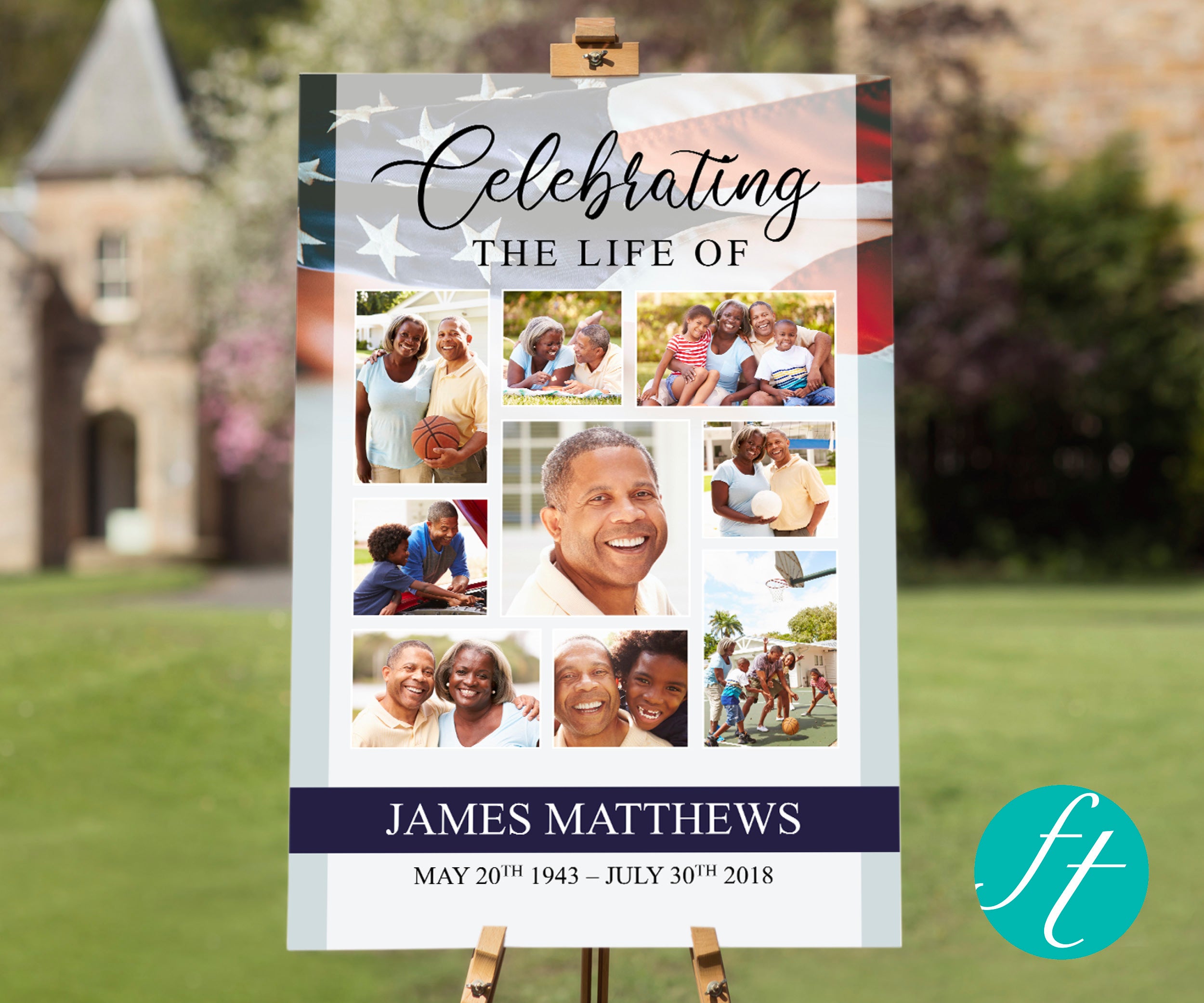 Military Funeral Poster for Veterans – Funeral Templates