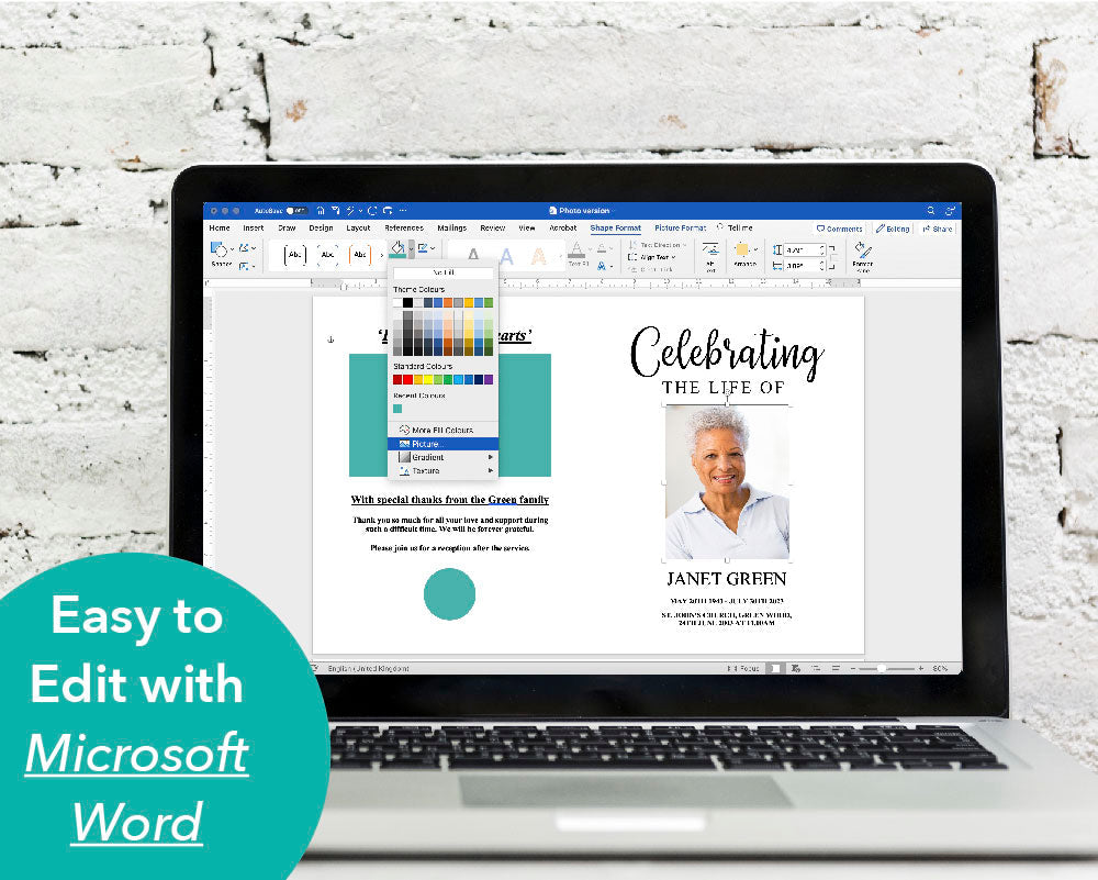 Funeral Programs Microsoft Word