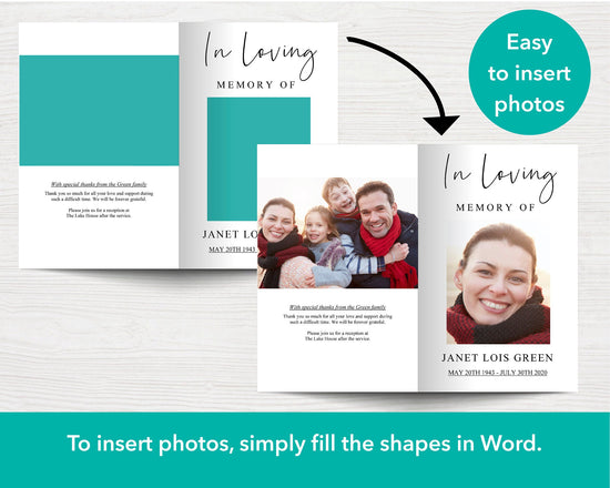 4 Page Simple Funeral Program Template – Funeral Templates