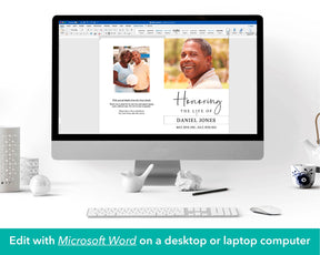 4 Page Stylish Funeral Program Template – Funeral Templates