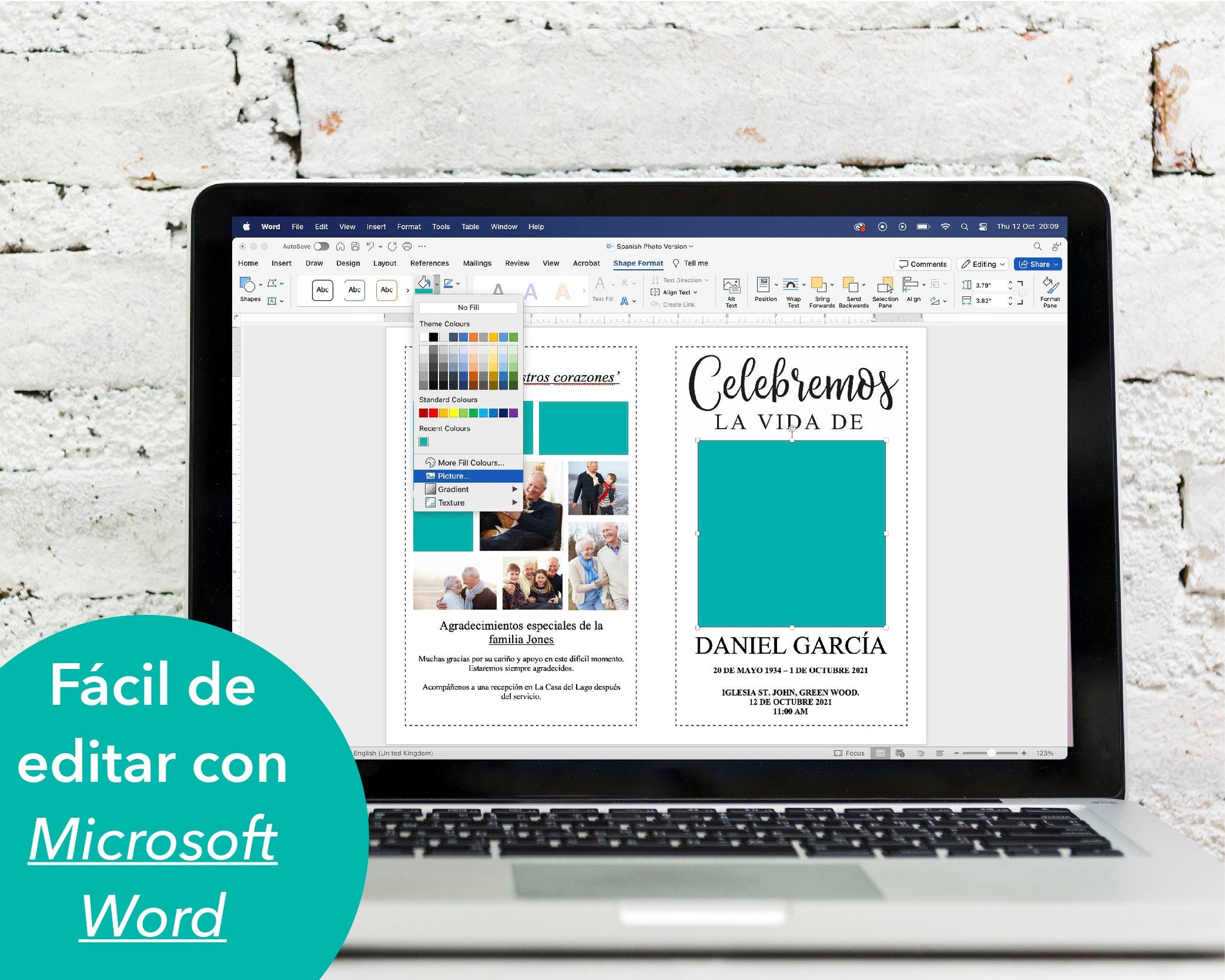 Plantilla De Programa Funerario Clásico De 4 Páginas – Funeral Templates