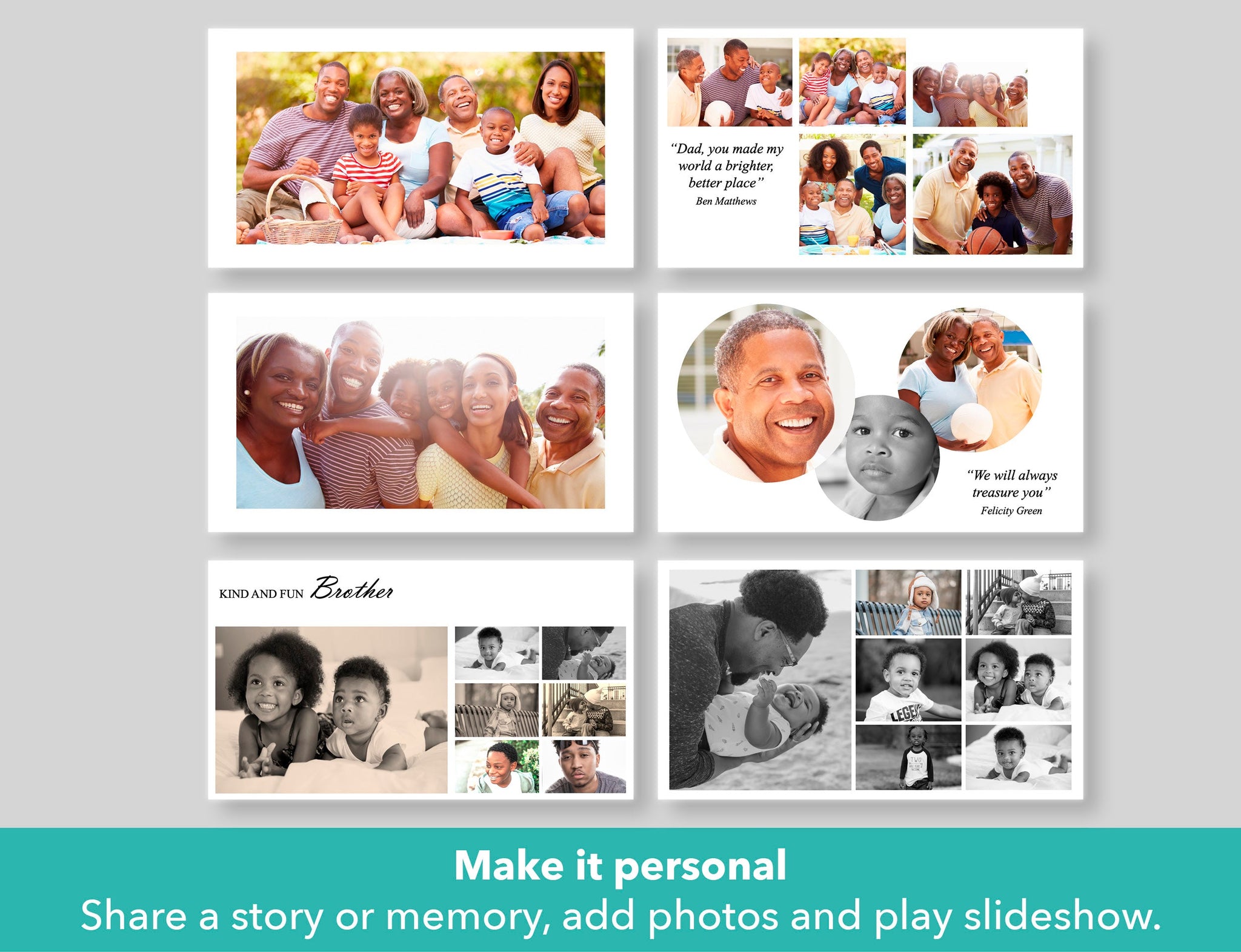 Premium Funeral Slideshow Template in Classic White – Funeral Templates