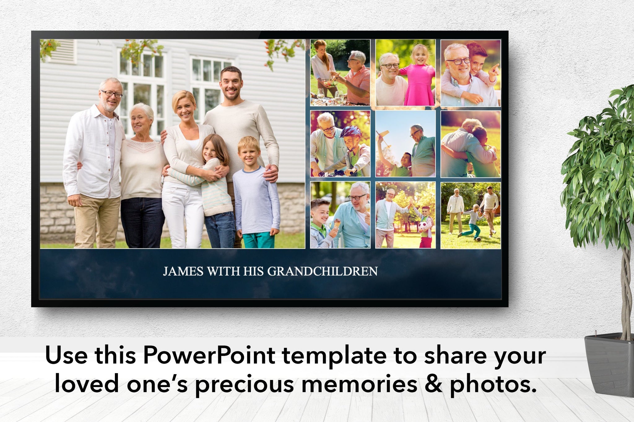 Premium Funeral Slideshow Template with Blue Sky – Funeral Templates