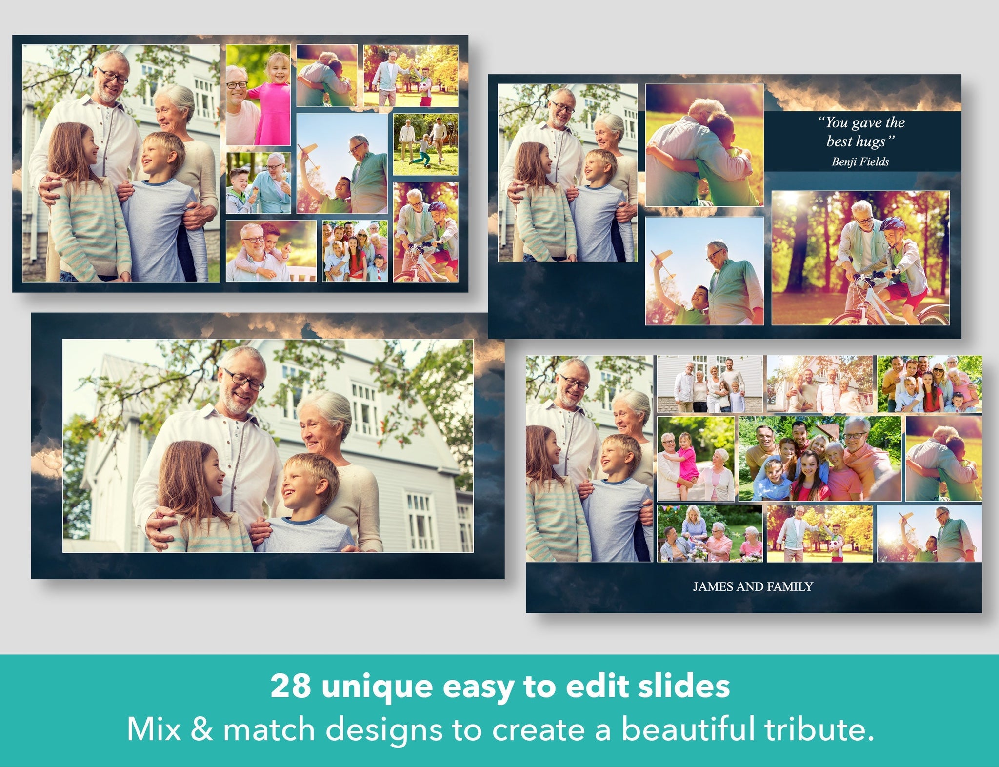 Premium Funeral Slideshow Template with Blue Sky – Funeral Templates