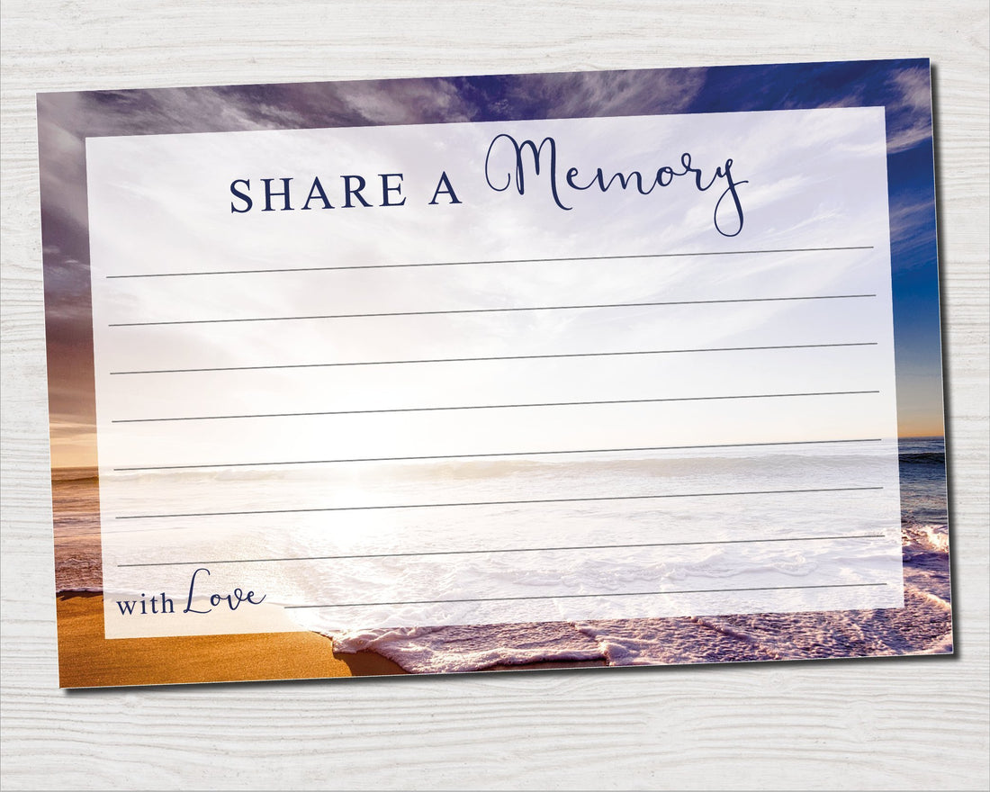 Share a Memory Sign and Cards Ready to Print – Funeral Templates