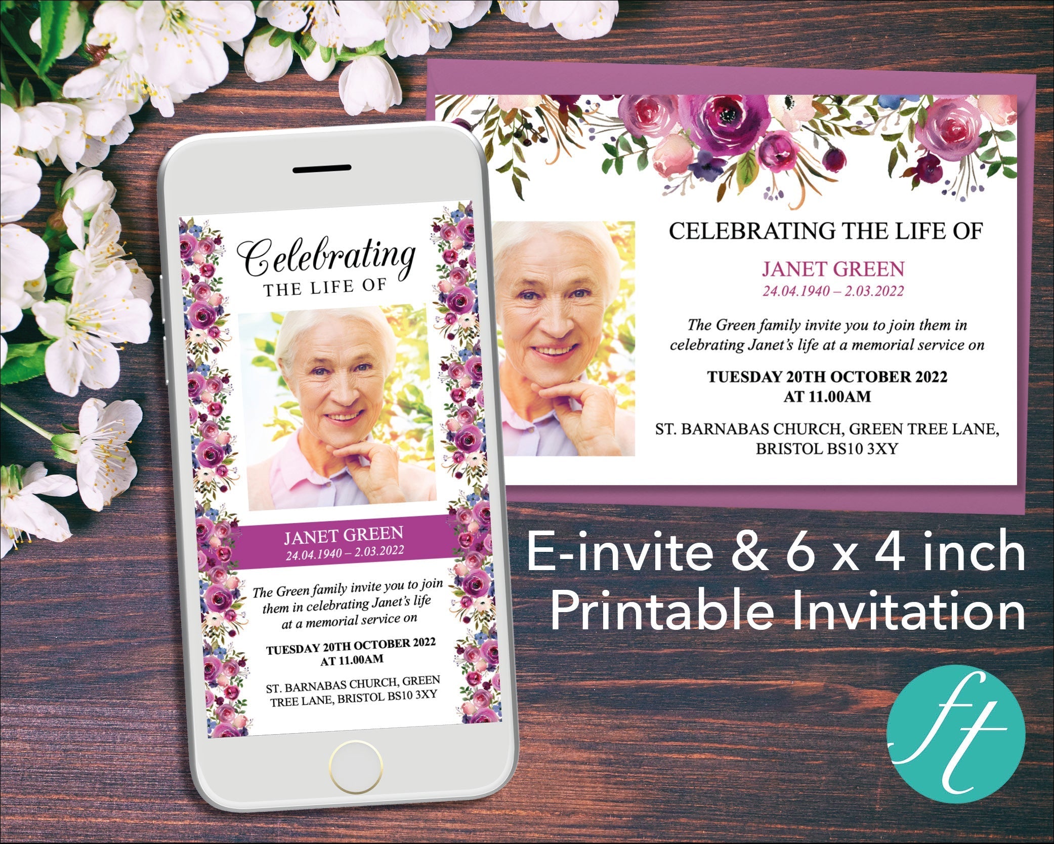 Funeral Invitation Template and e-Invite – Funeral Templates