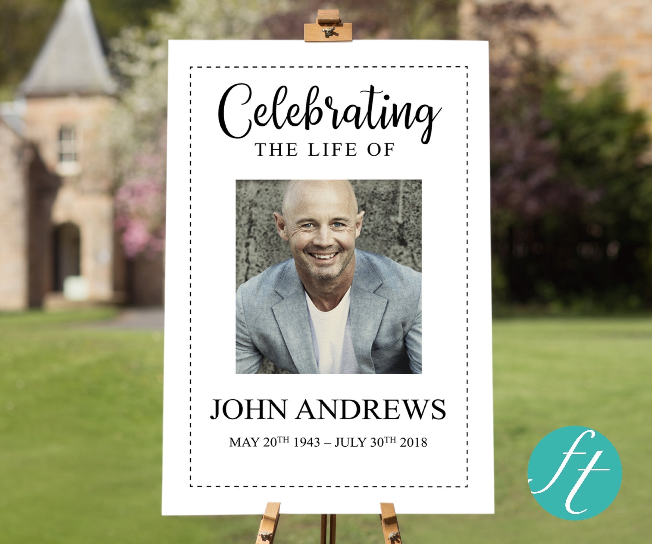 Classic Funeral Poster Template – Funeral Templates