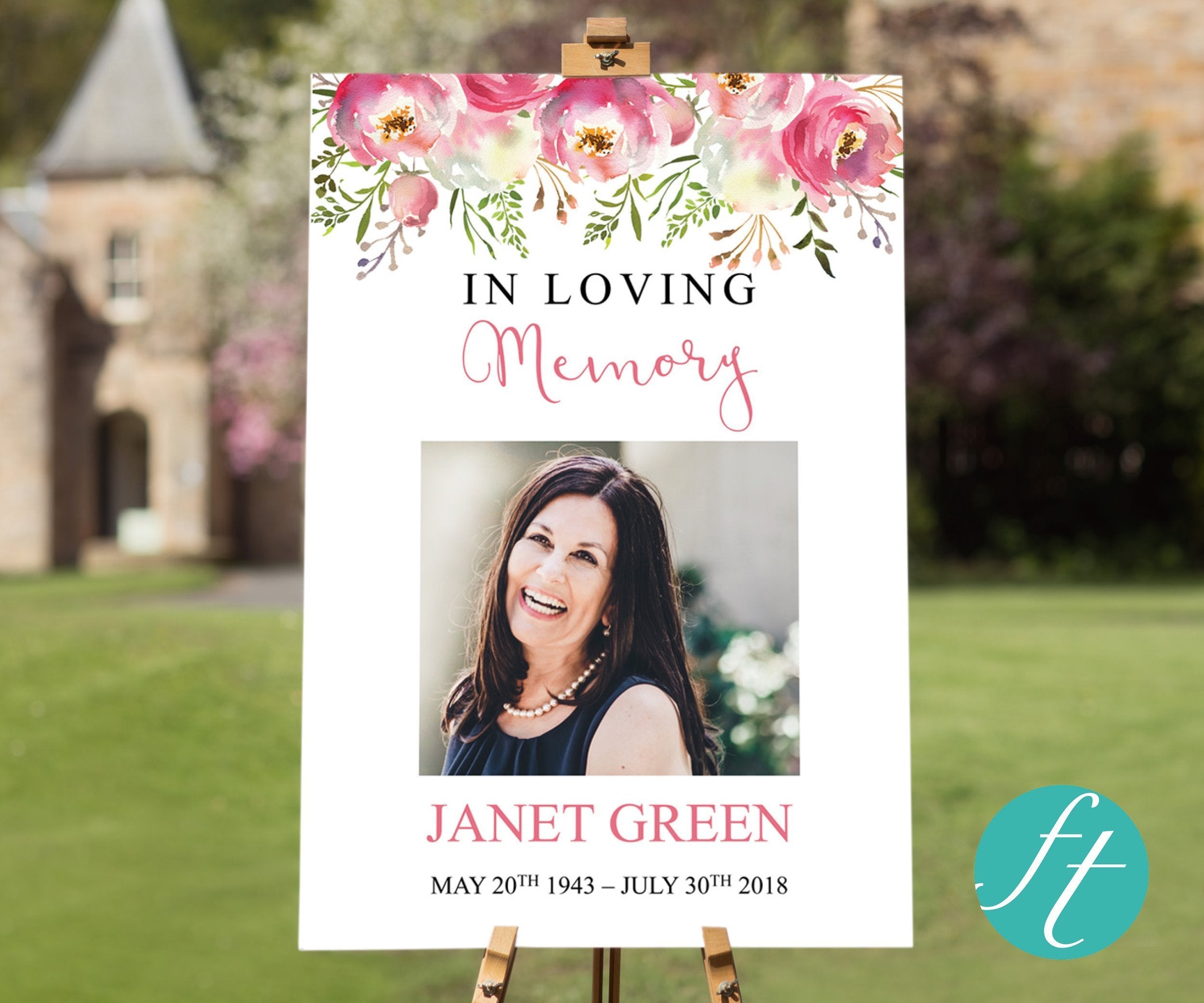 Large Funeral Welcome Sign For Memorial – Funeral Templates