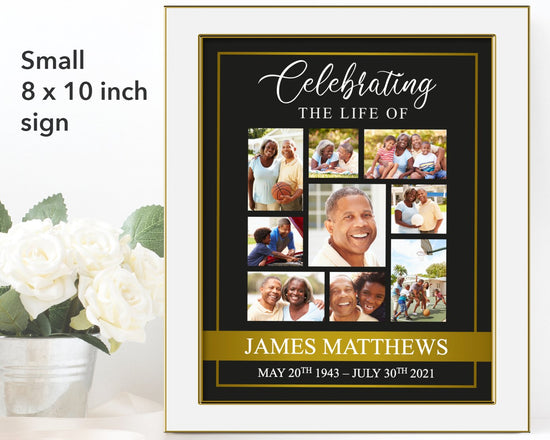 4 Page Golden Funeral Program Bundle – Funeral Templates