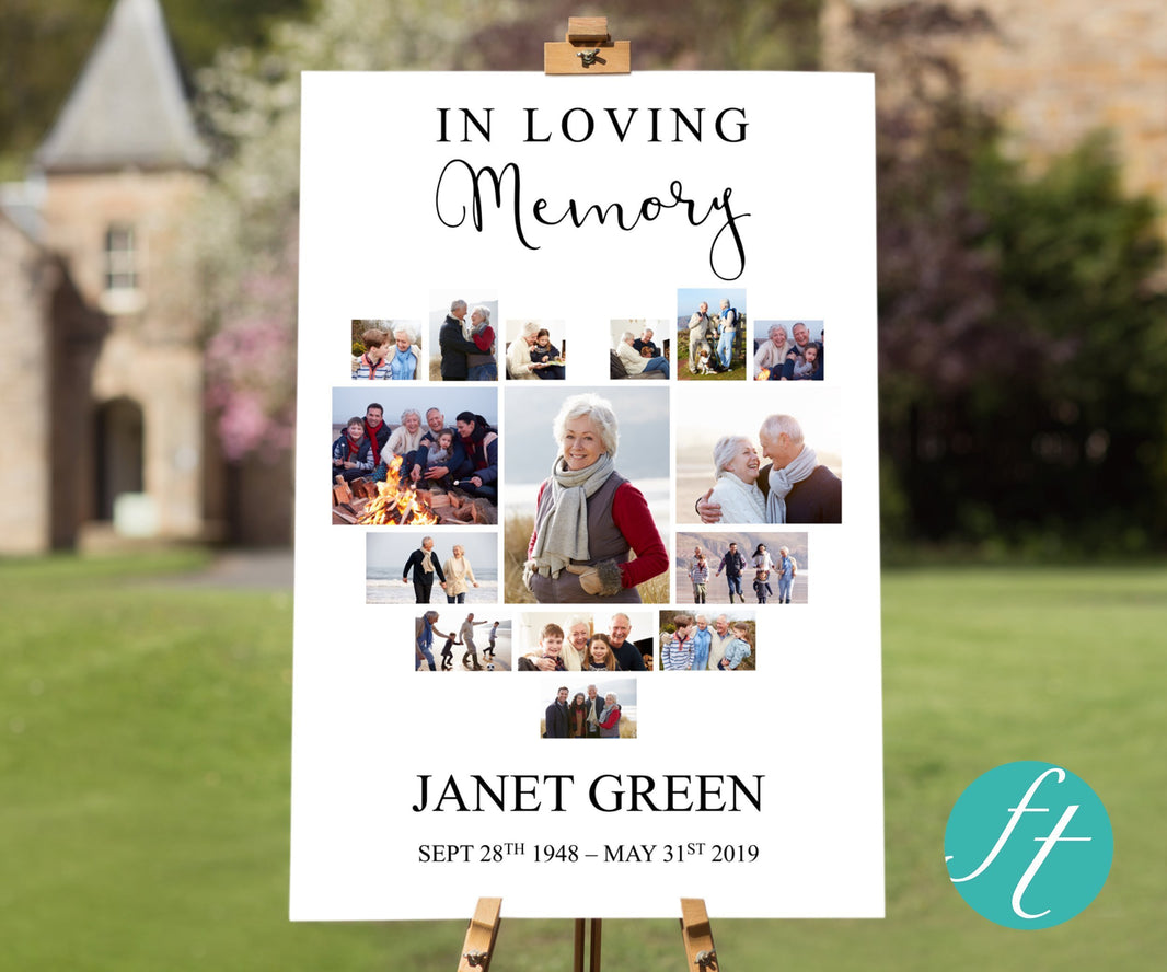 Large Funeral Welcome Sign For Memorial – Funeral Templates