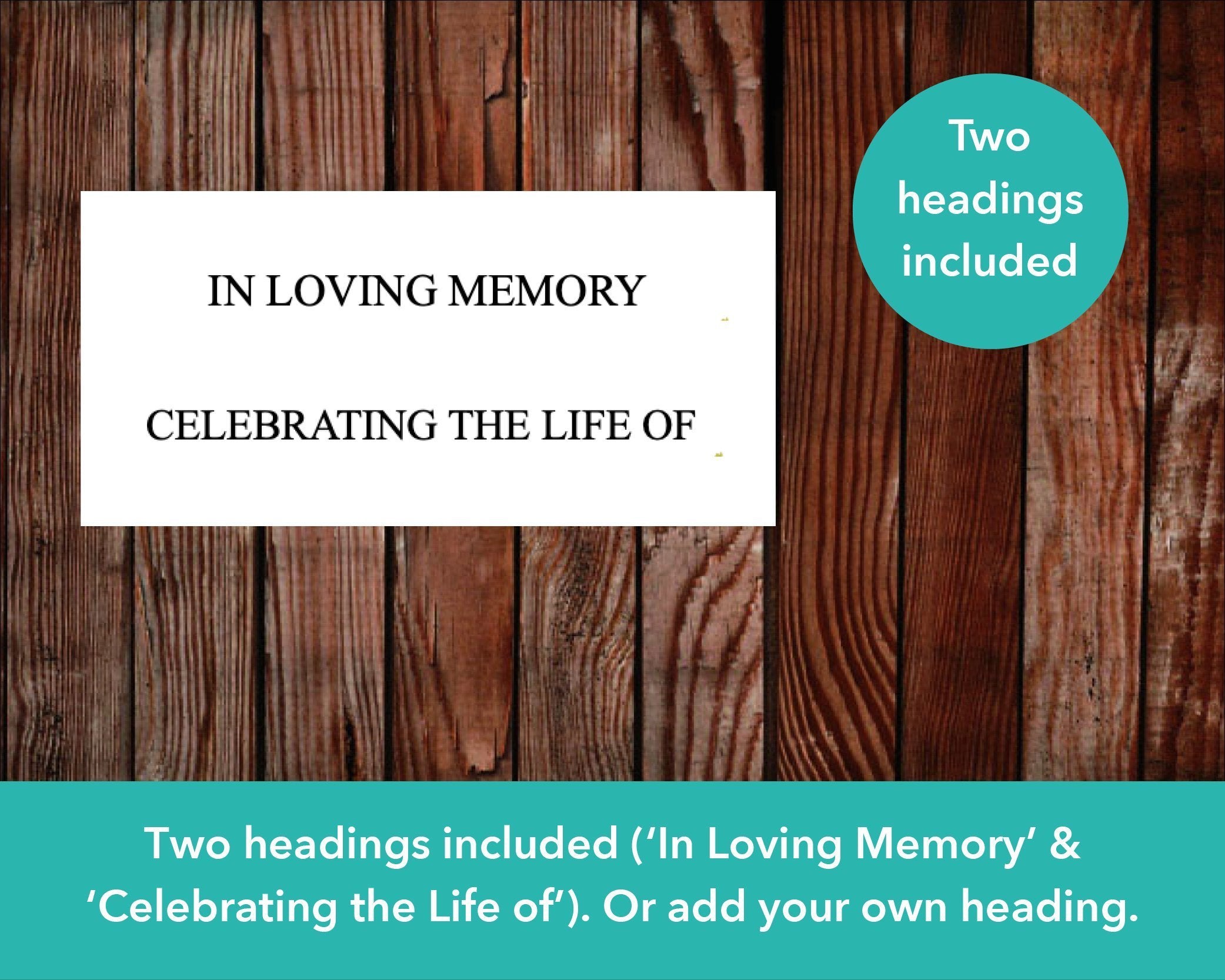 Funeral Welcome Sign for Memorial Service | Lilac Bloom – Funeral Templates