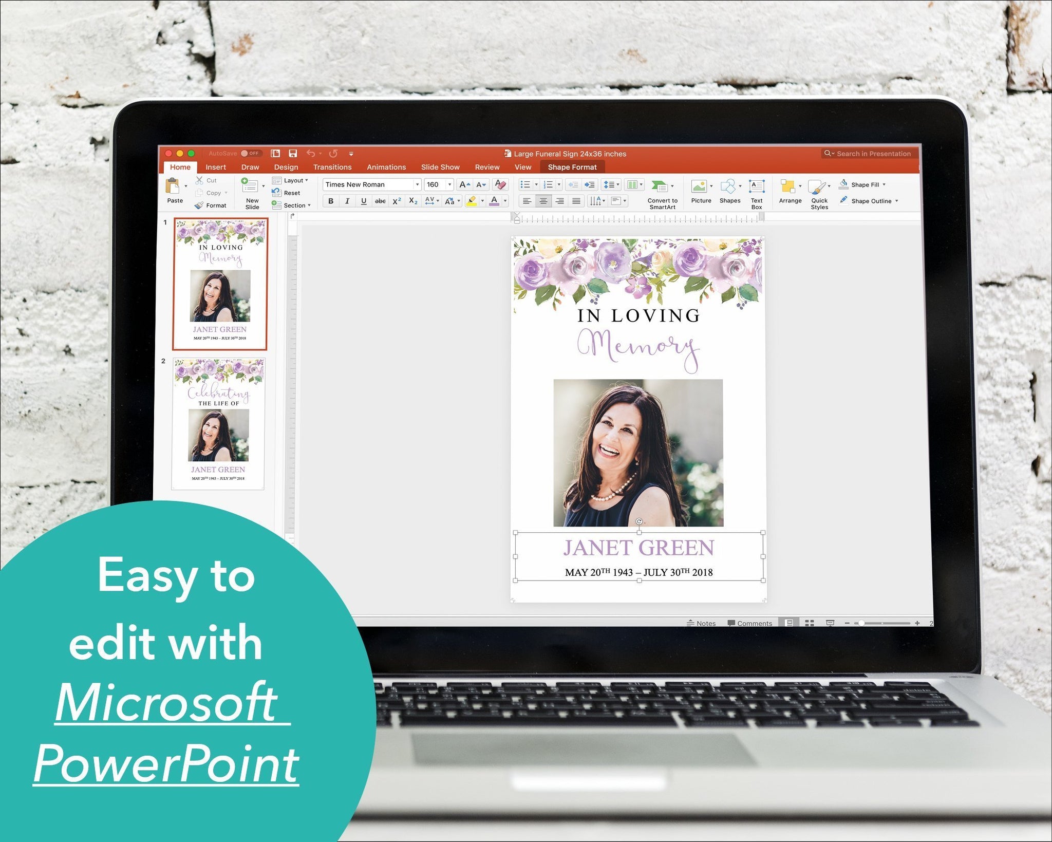 Funeral Welcome Sign for Memorial Service | Lilac Flowers – Funeral ...