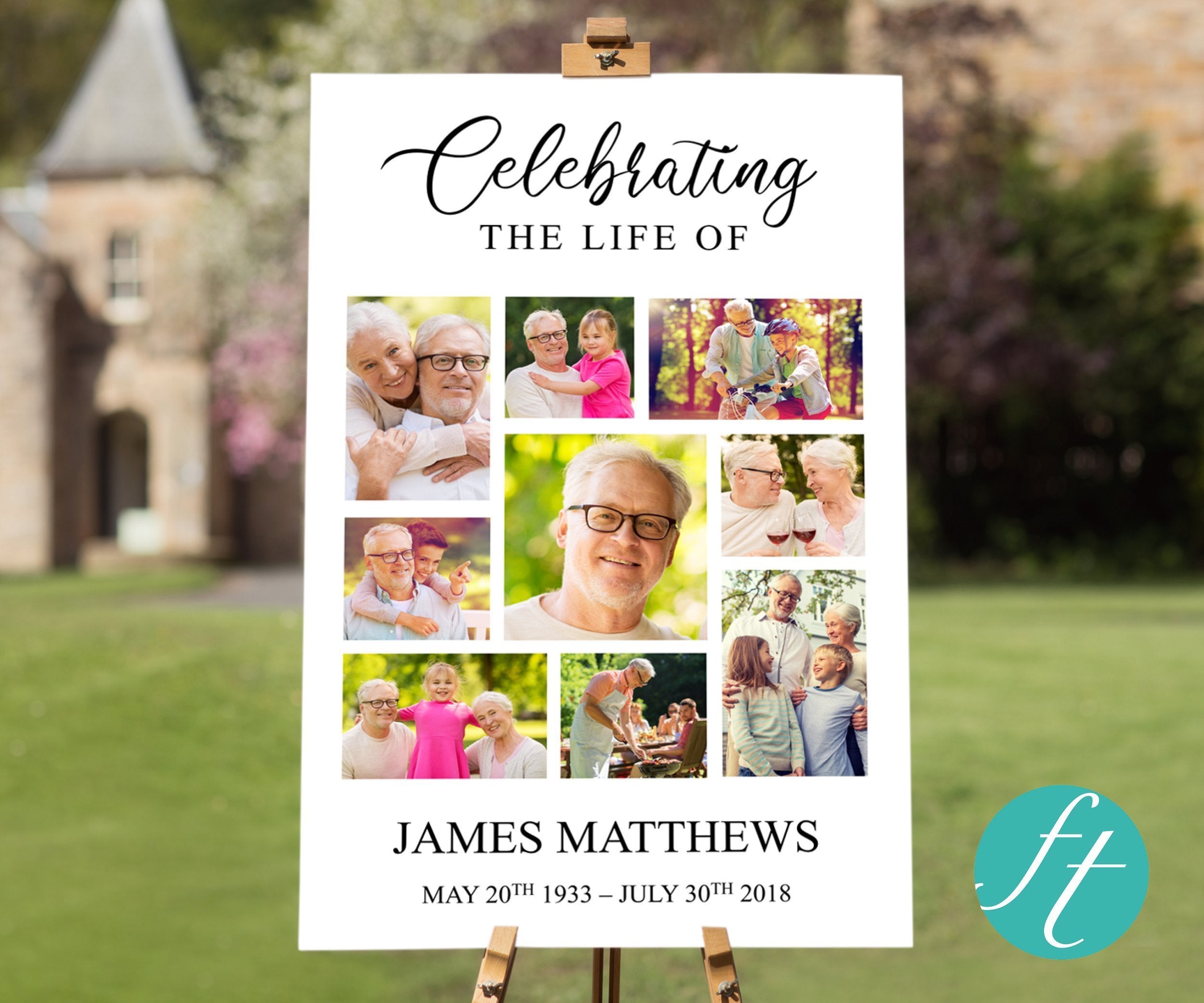 Large Funeral Welcome Sign For Memorial – Funeral Templates