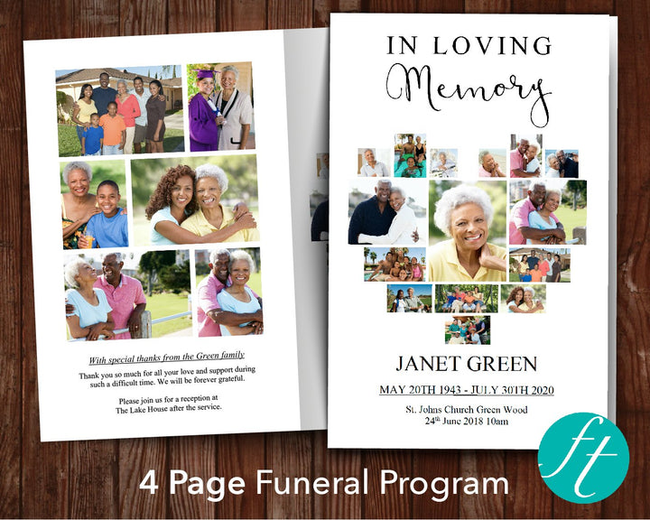 4 Page Funeral Programs – Page 2 – Funeral Templates