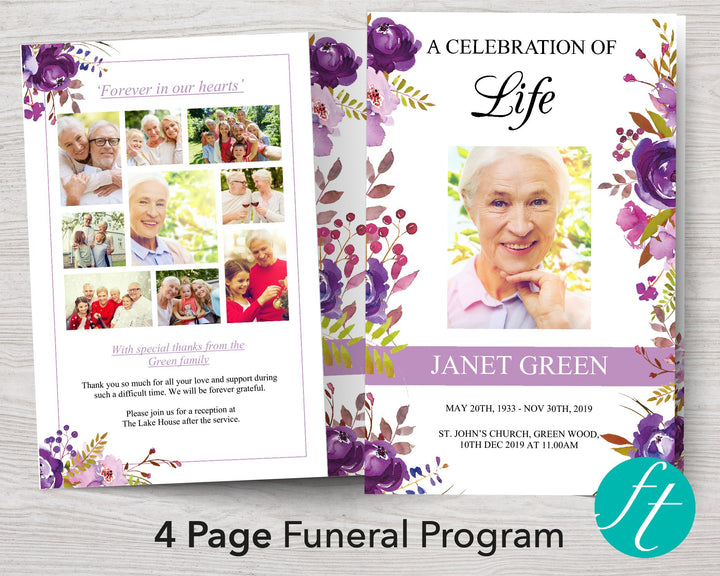 4 Page Funeral Programs – Page 3 – Funeral Templates