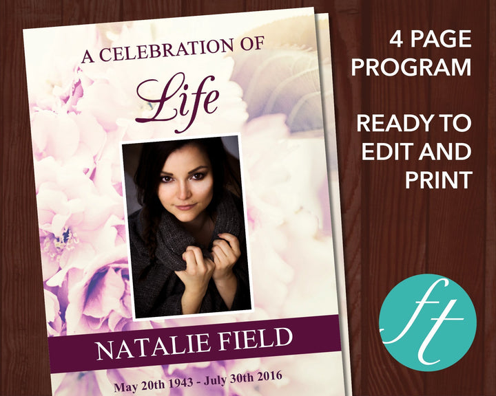 4 Page Funeral Programs – Page 3 – Funeral Templates