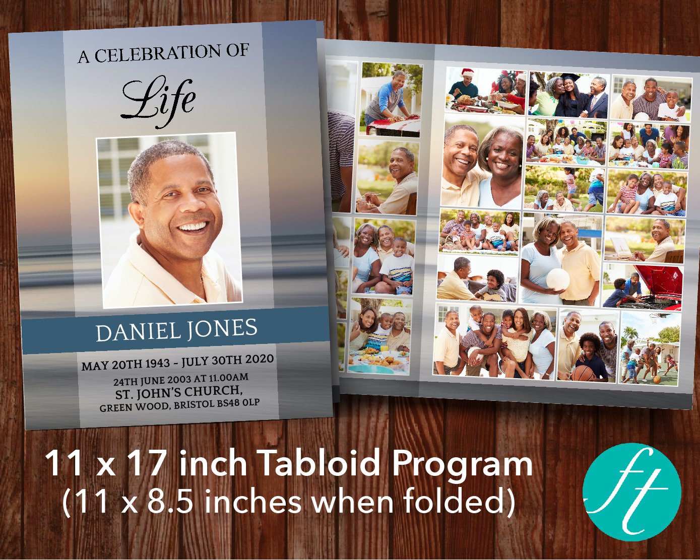 11x17 Funeral Program Templates – Funeral Templates