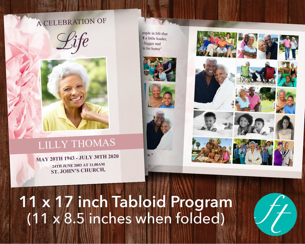 11x17 Funeral Program Templates – Funeral Templates