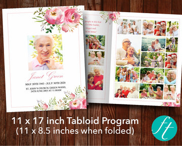 11x17 Funeral Program Templates – Funeral Templates