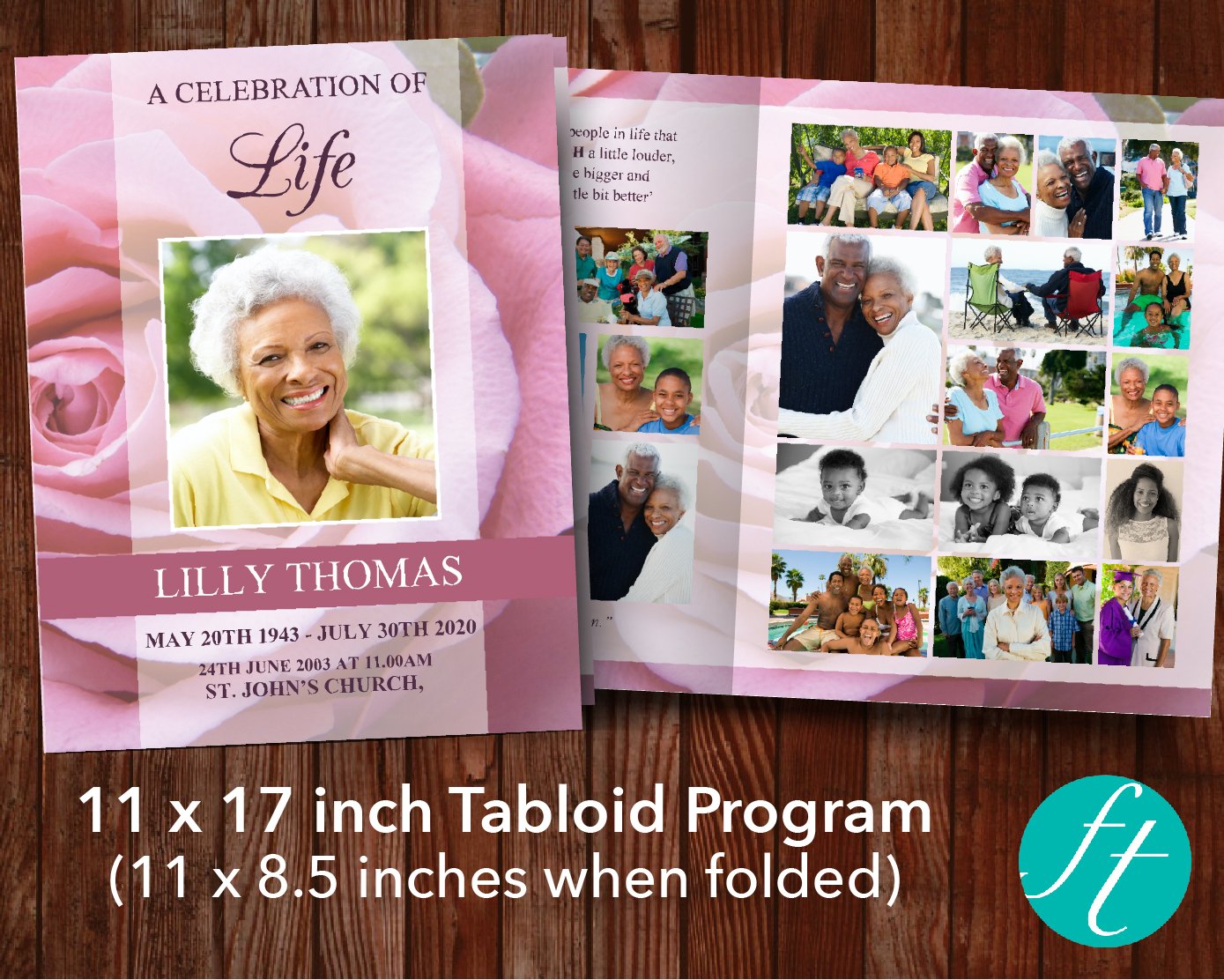 11x17 Funeral Program Templates – Funeral Templates