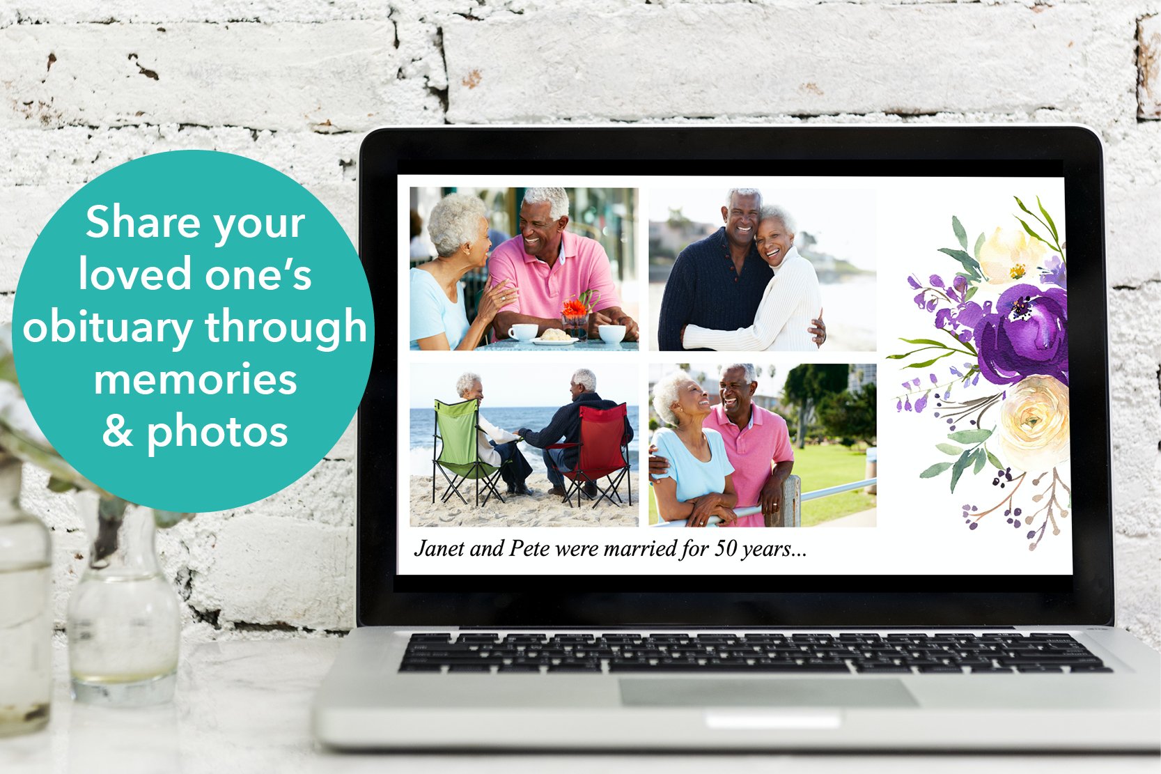 Funeral Slideshow Template | Purple Bloom – Funeral Templates