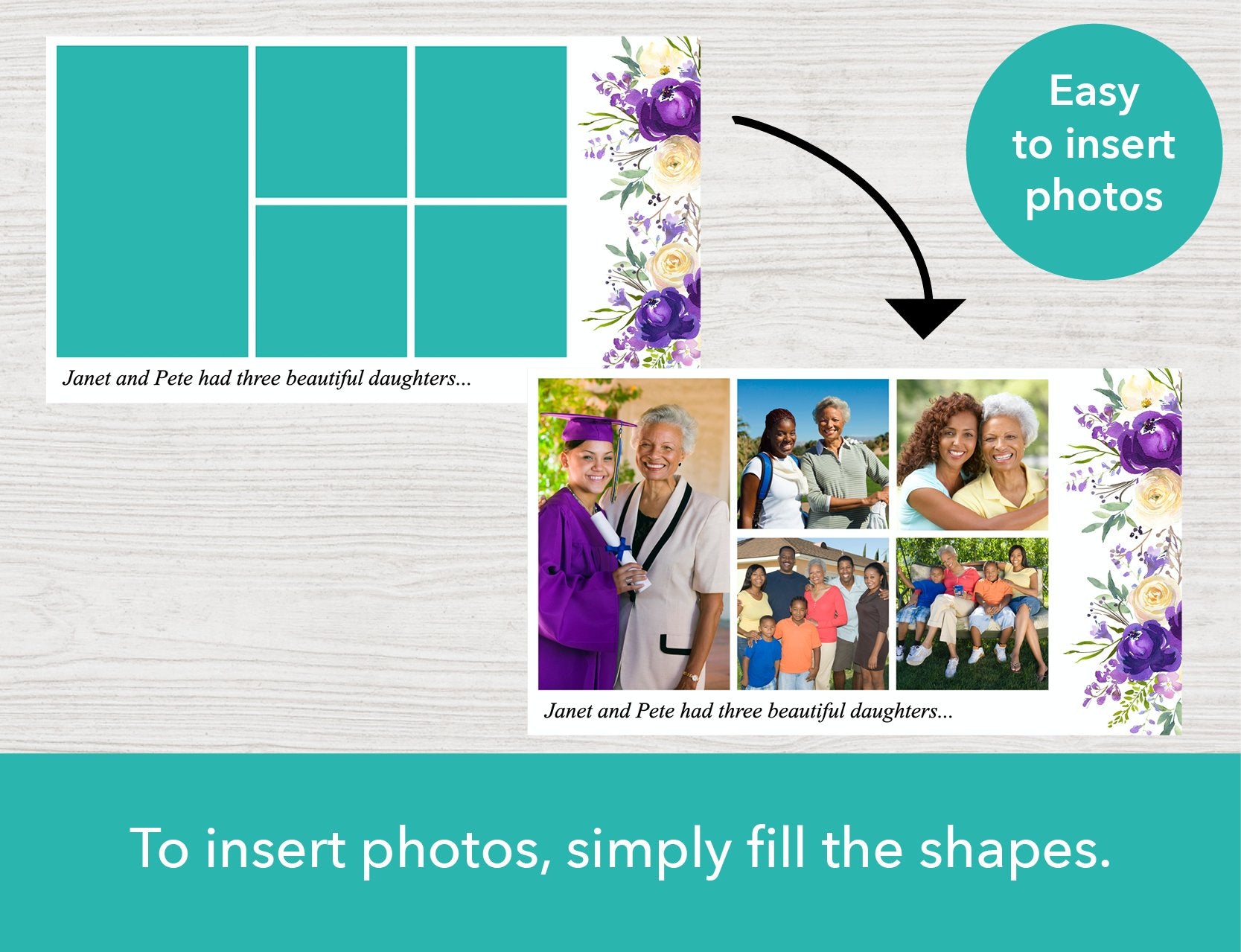 Funeral Slideshow Template | Purple Bloom – Funeral Templates
