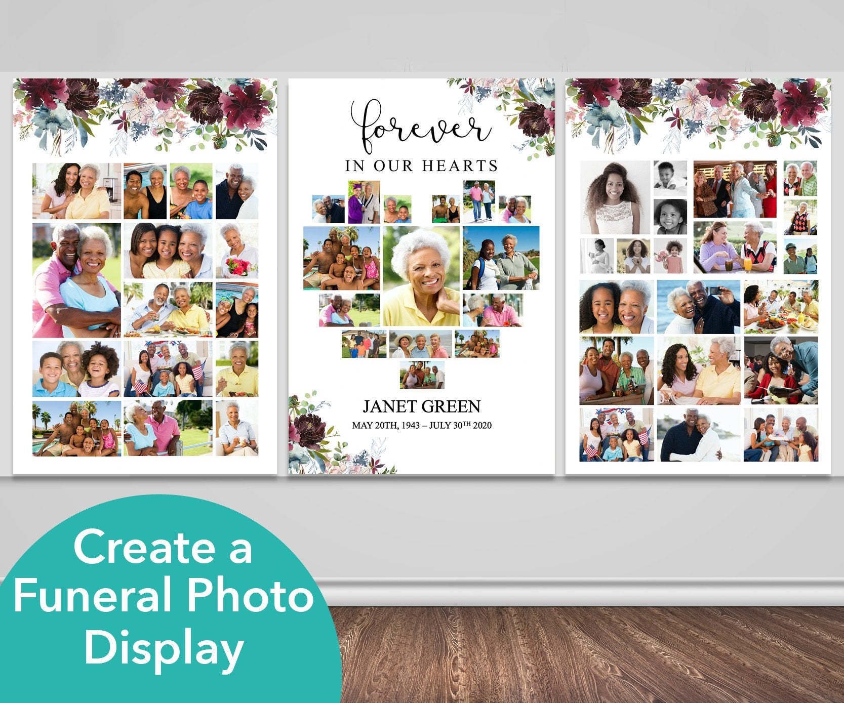 Autumnal Funeral Photo Display – Funeral Templates