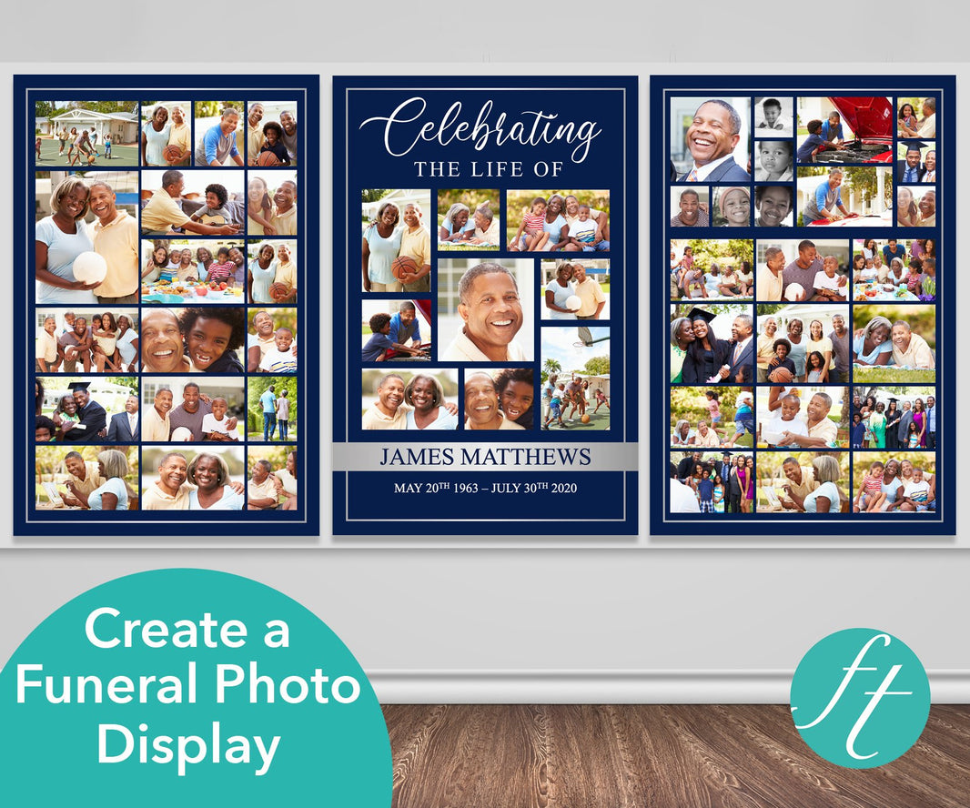 Stunning Funeral Picture Boards and Funeral Posters – Funeral Templates