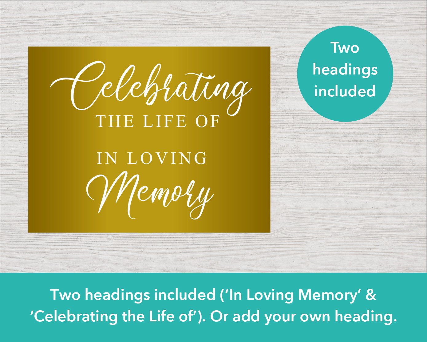 Funeral Photo Display | Golden – Funeral Templates