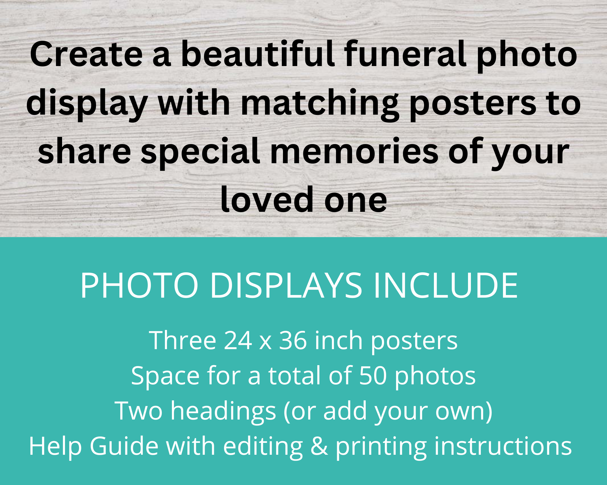 Funeral Photo Display | Golden – Funeral Templates