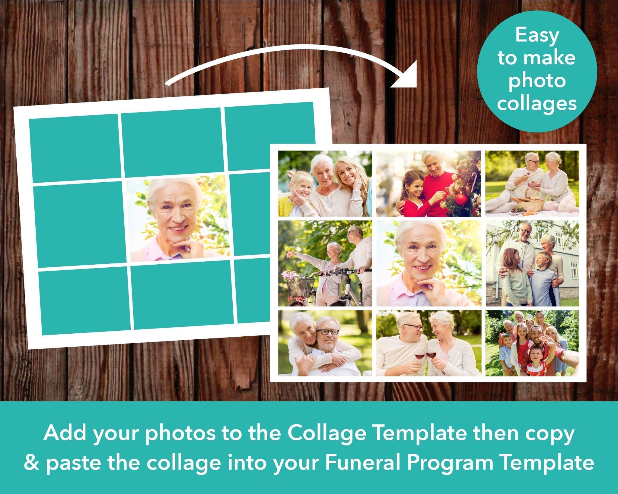 Photo Collages for Funeral Program Templates – Funeral Templates