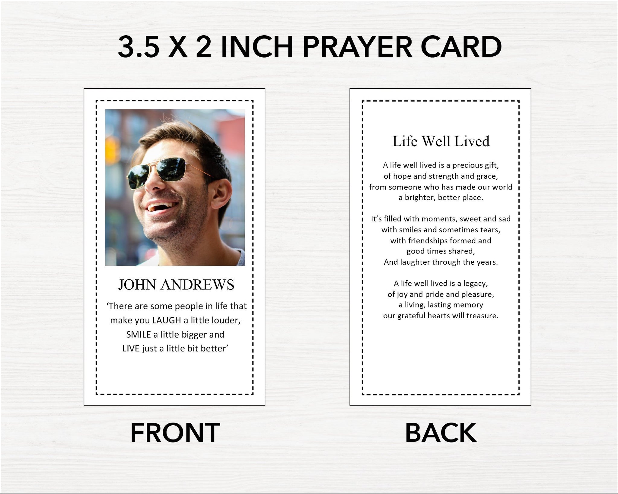 Funeral Prayer Card | Classic – Funeral Templates